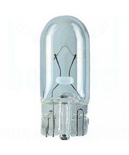 T10 Ampul 12V Büyük Dipsiz Normal Beyaz Cam Kod:Sl3104 - Suslen Oto