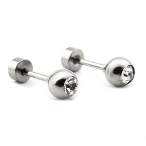 Welch Women's Steel Stone Ball Piercing