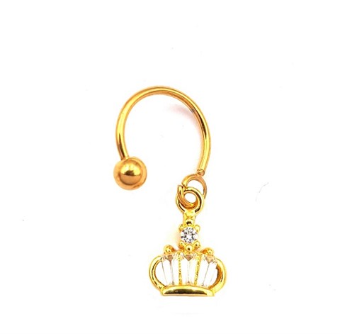 Welch Steel Dangle Crown Piercing