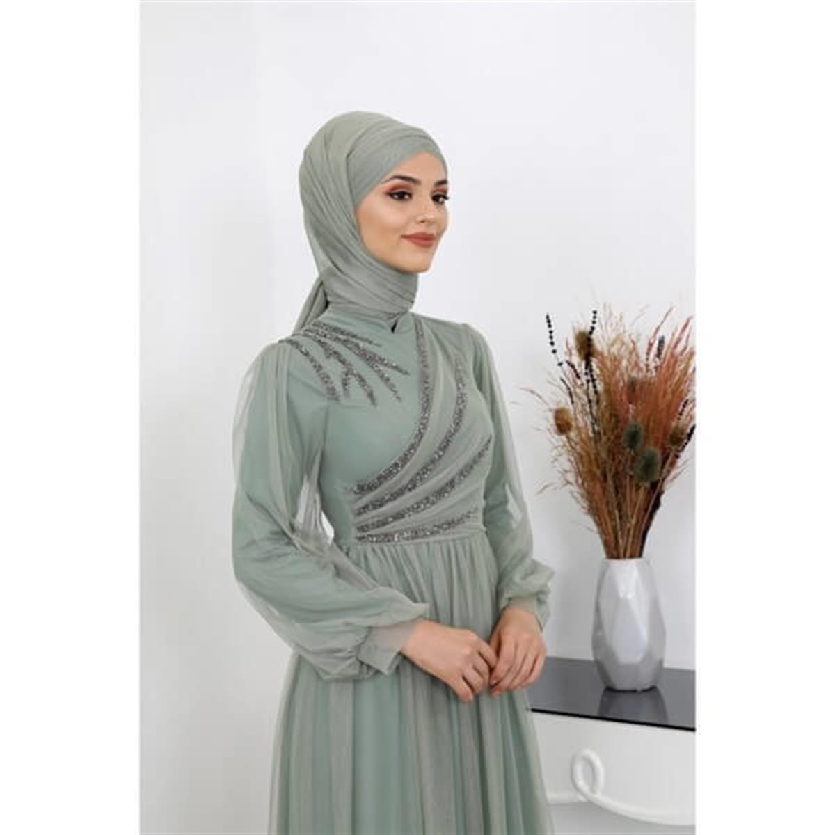 Merva Evening Dress - Çağla