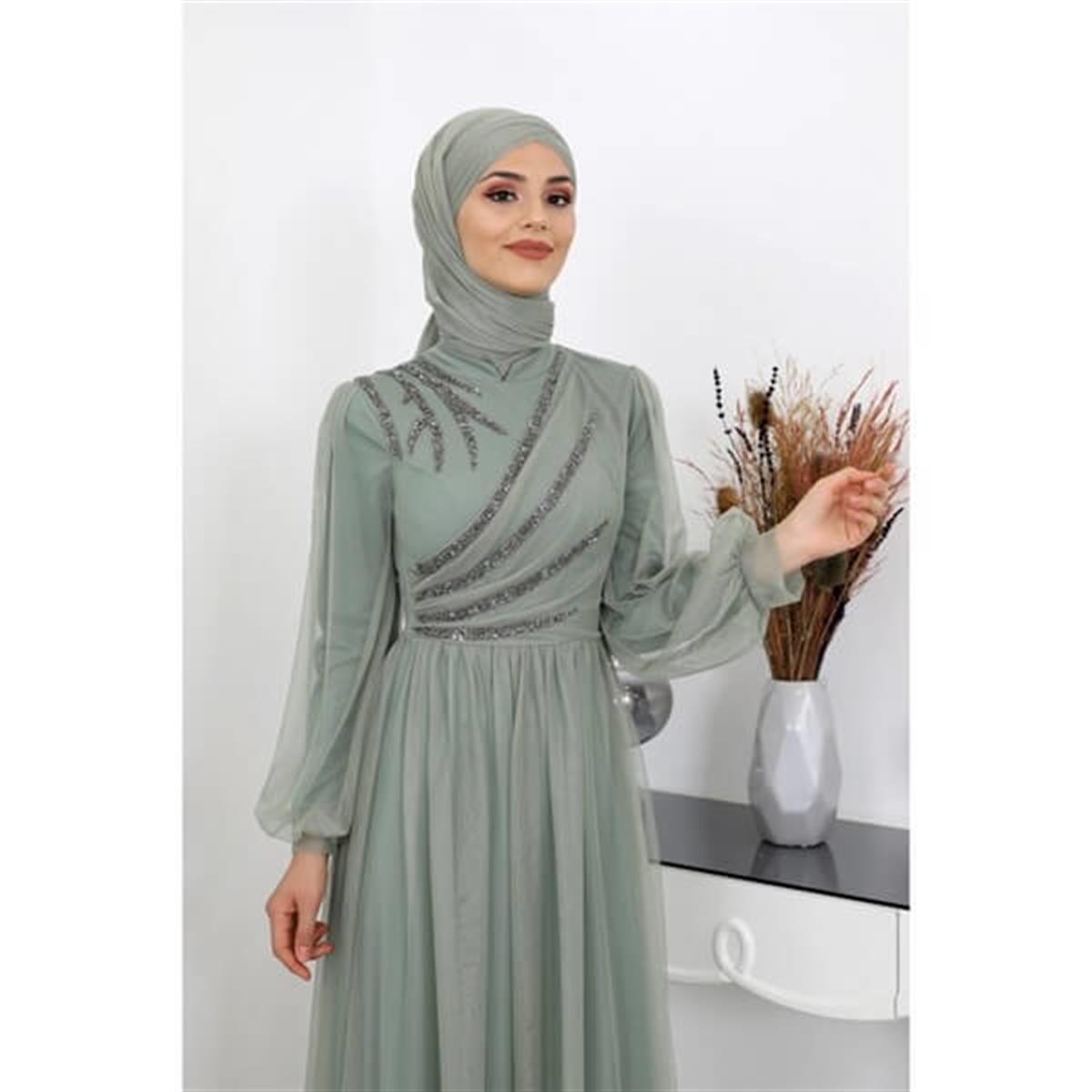 Merva Evening Dress - Çağla