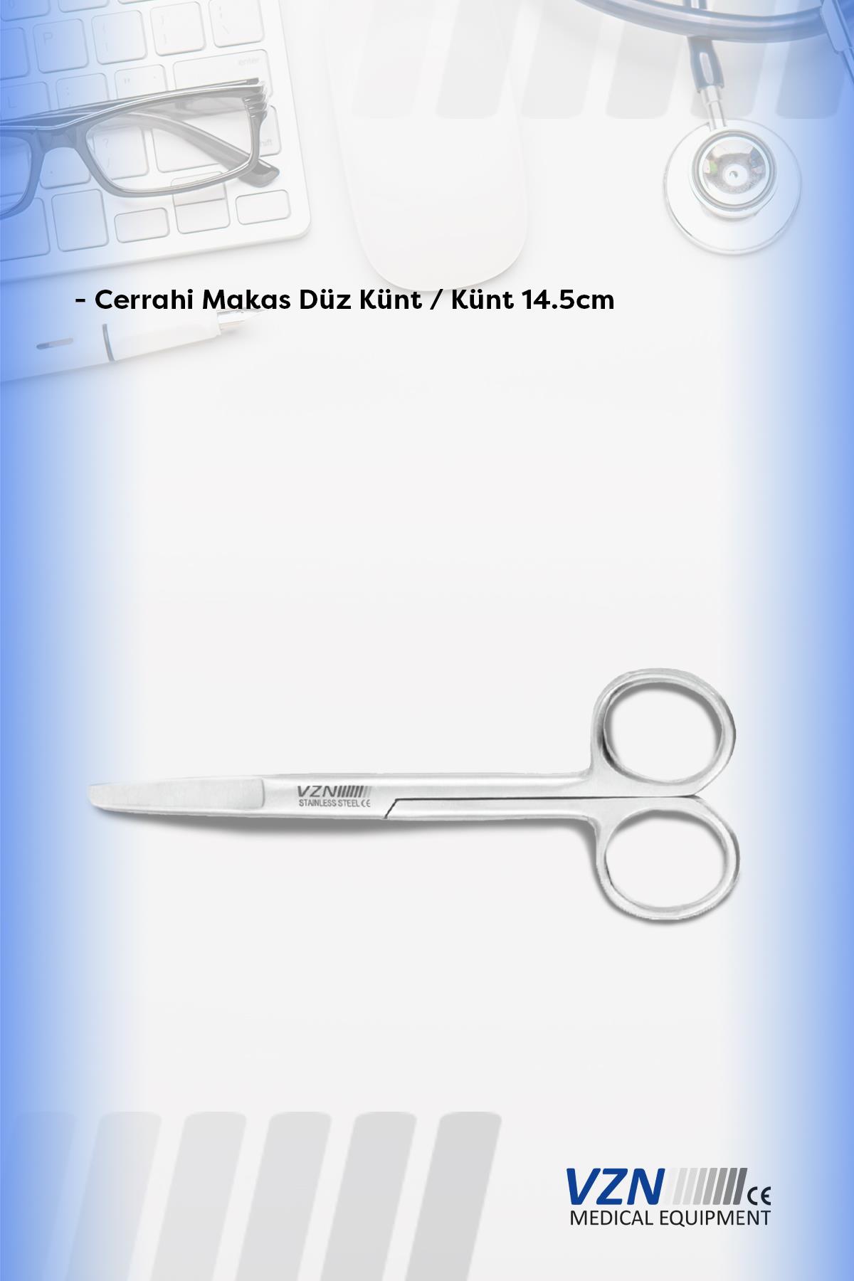 VZN Düz Küt / Küt Makas 14,5 cm