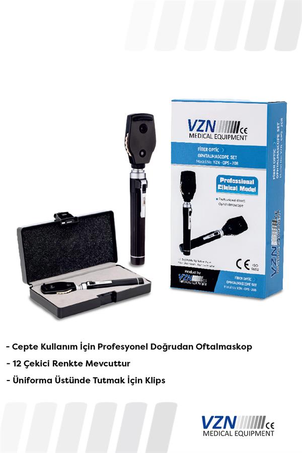 VZN Fiber Optik Oftalmaskop Set VZN-OPS-208