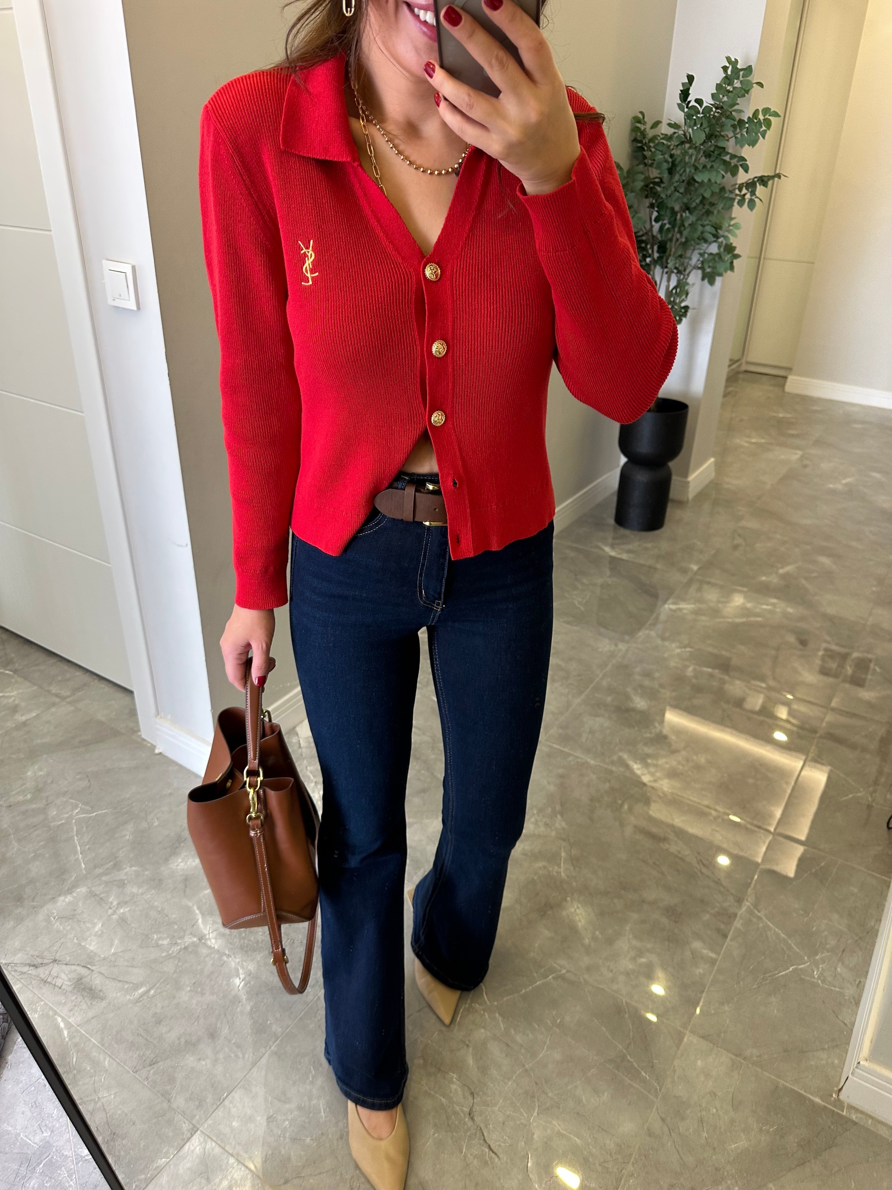 Orijinal Marka İspanyol Paça Jean - Lacivert