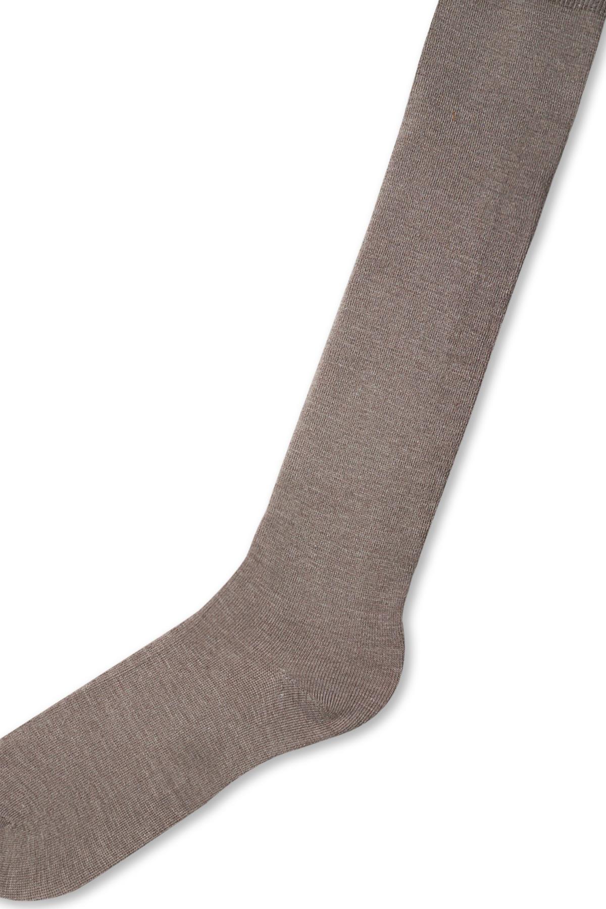 Kadın Diz Üstü Basic Çorap Vizon