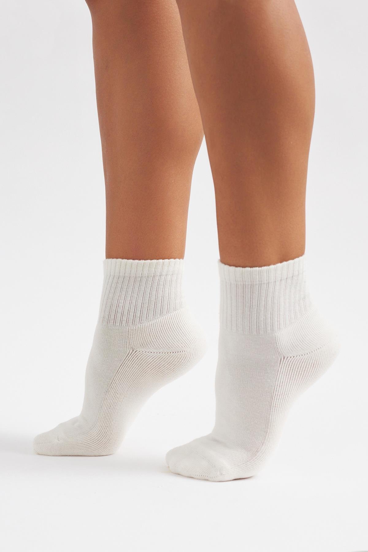 Golf Soket Çorap Ekru