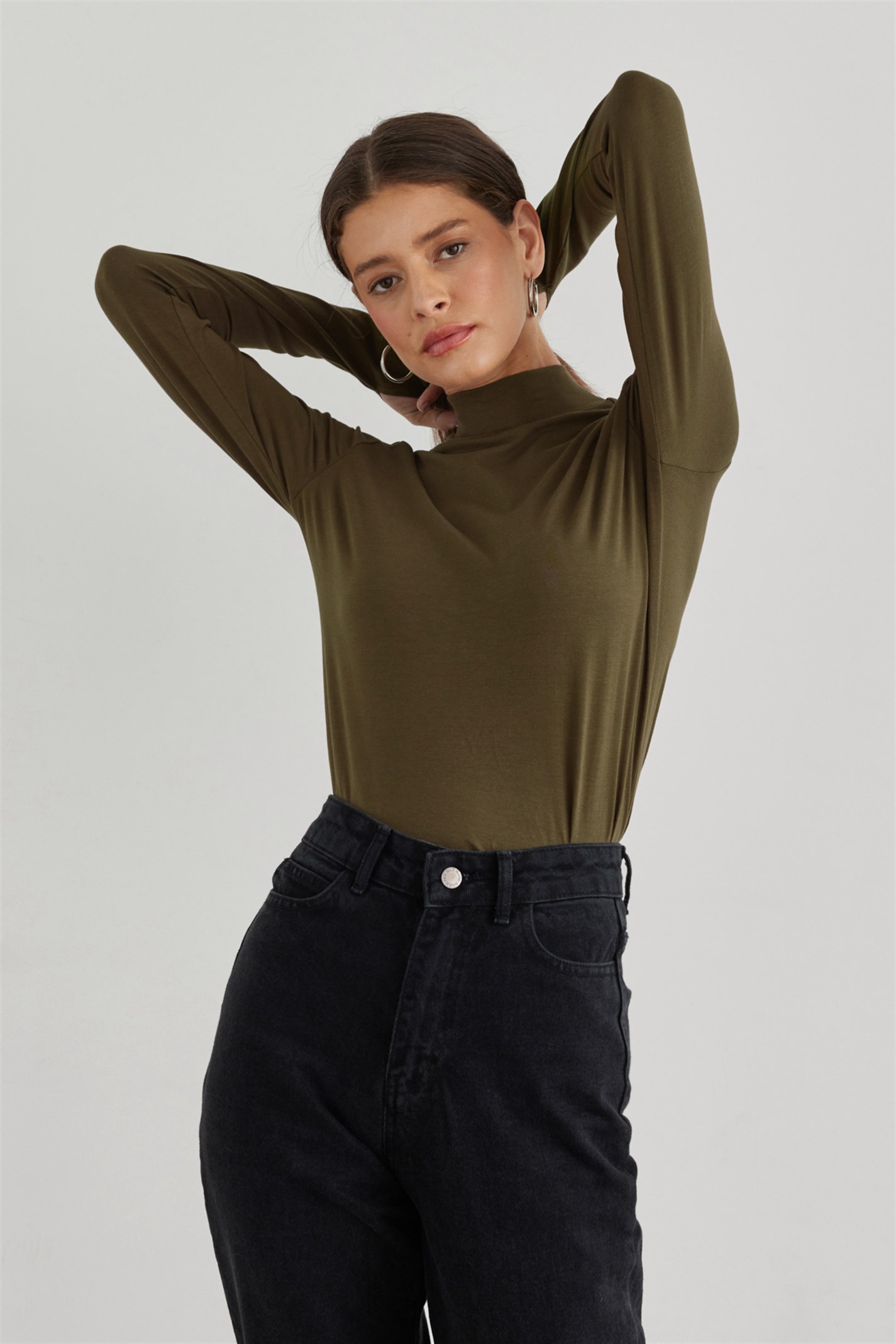 Haki Basic Pamuklu Body | Suud Collection