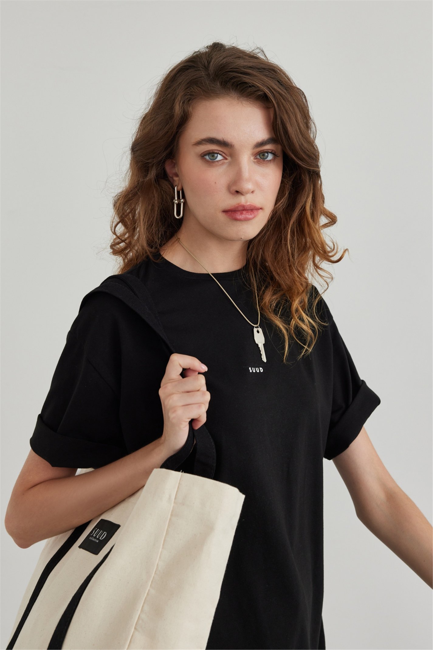 Black Printed Short Sleeve T-Shirt | Suud Collection