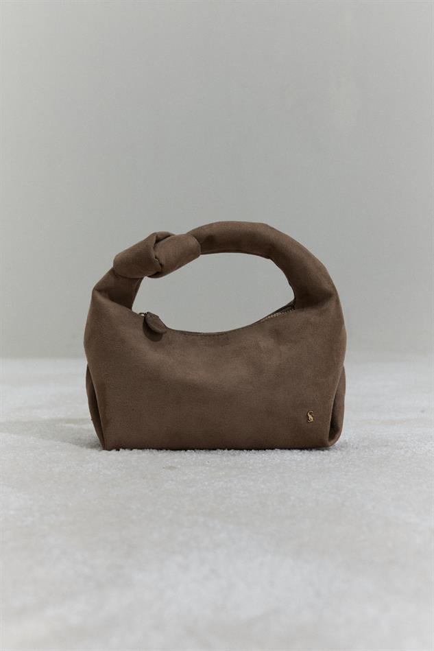 Soft Beige Gina Suede Bag | Suud Collection
