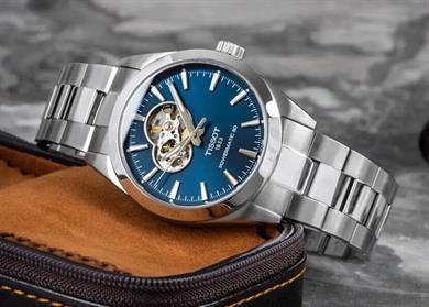 Tissot Gentleman Powermatic 80 Open Heart T1274071104101 Erkek Kol ...