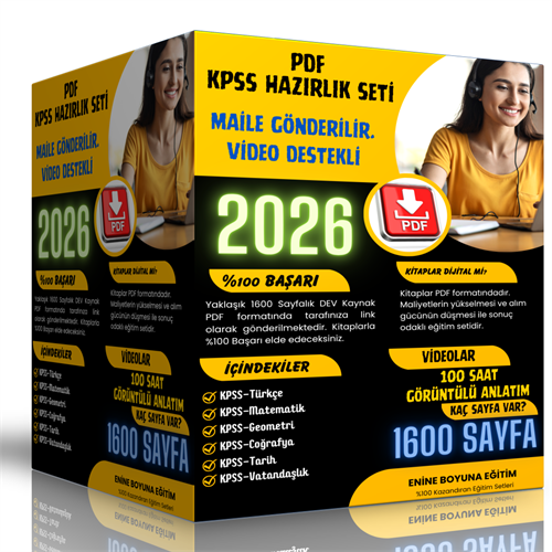 2026 KPSS Hazırlık Seti (Video Destekli PDF Ders Notları)