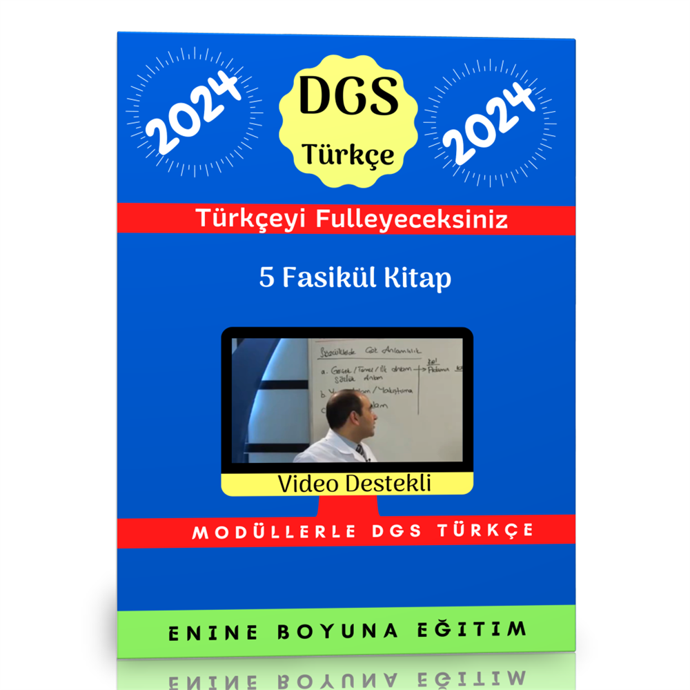 2024 DGS Türkçe Modüler Kitap Seti (4 Kitap + Ders Videoları)