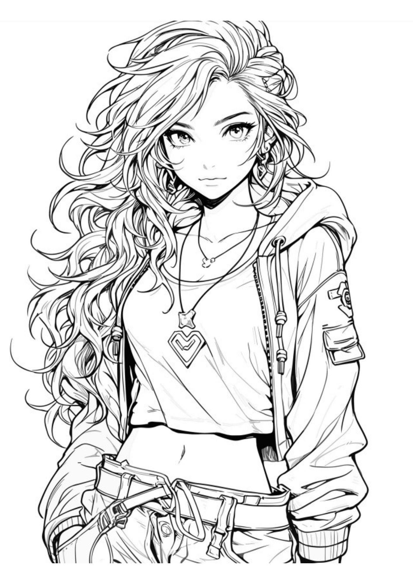 Anime Kız ve Erkek Boyama Kitabı