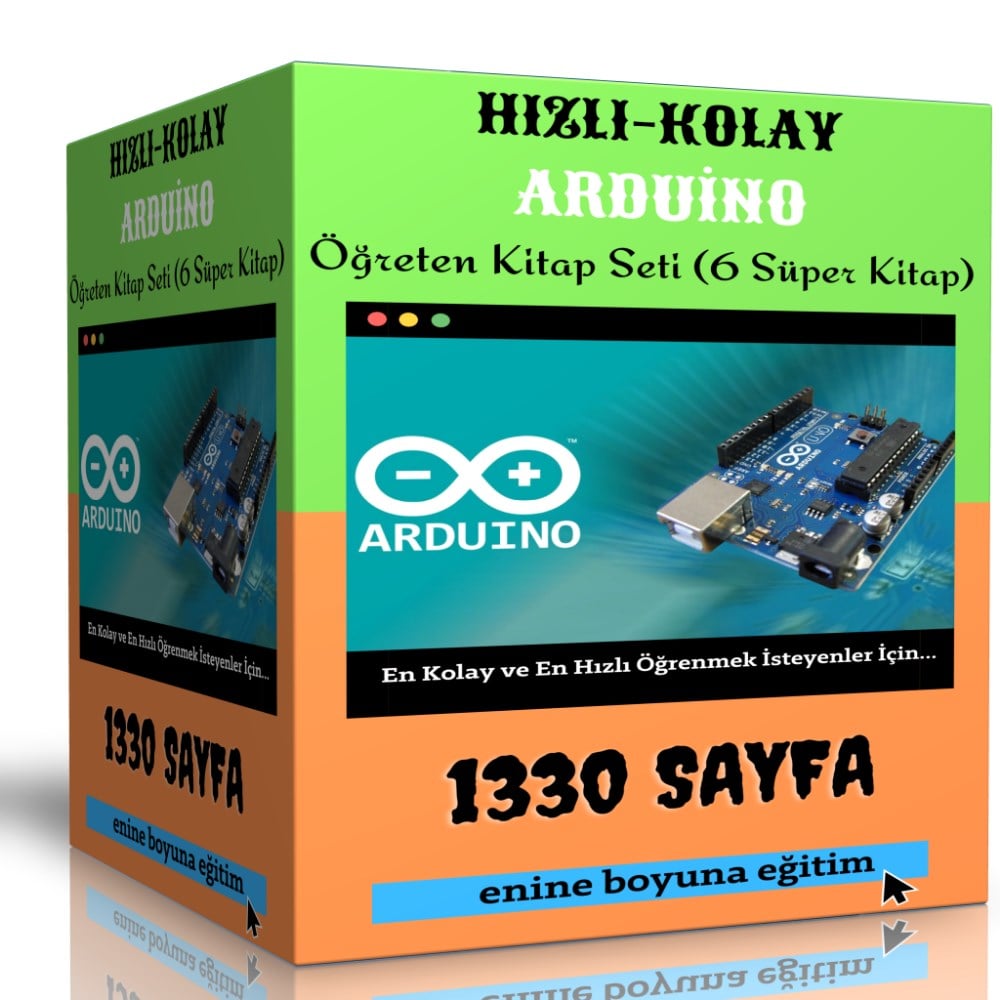 Hızlı ve Kolay Arduino Öğreten Kitap Seti (6 Süper Kitap)