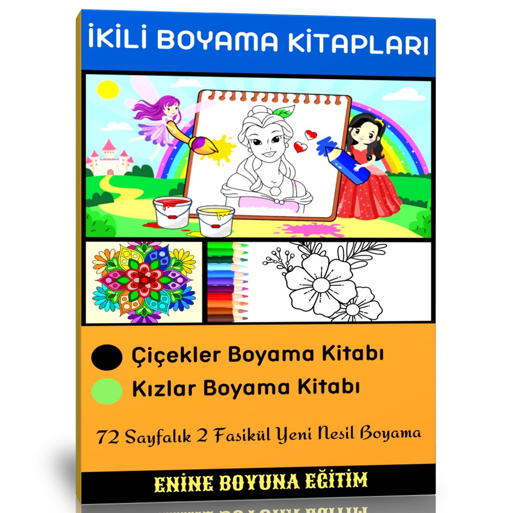 İkili Boyama Kitap Seti (2 Kitap)