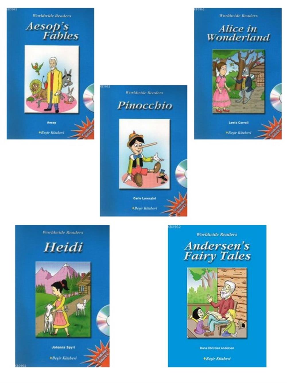 İngilizce Hikaye Seti Level-1 (Karekodlu 5 Kitap)