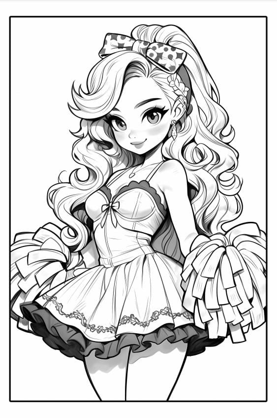 Kızlar İçin ANİME Boyama Kitabı (60 SÜPER Ötesi Boyamalar)