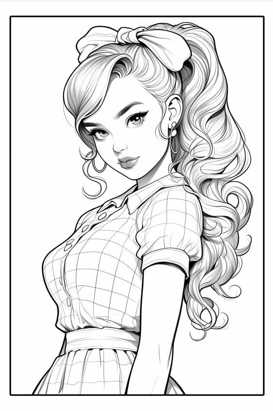 Kızlar İçin ANİME Boyama Kitabı (60 SÜPER Ötesi Boyamalar)