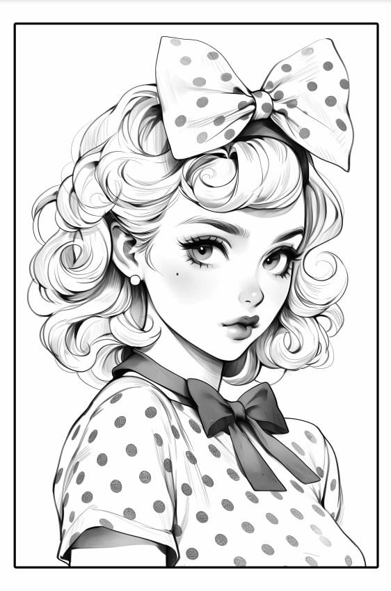 Kızlar İçin ANİME Boyama Kitabı (60 SÜPER Ötesi Boyamalar)