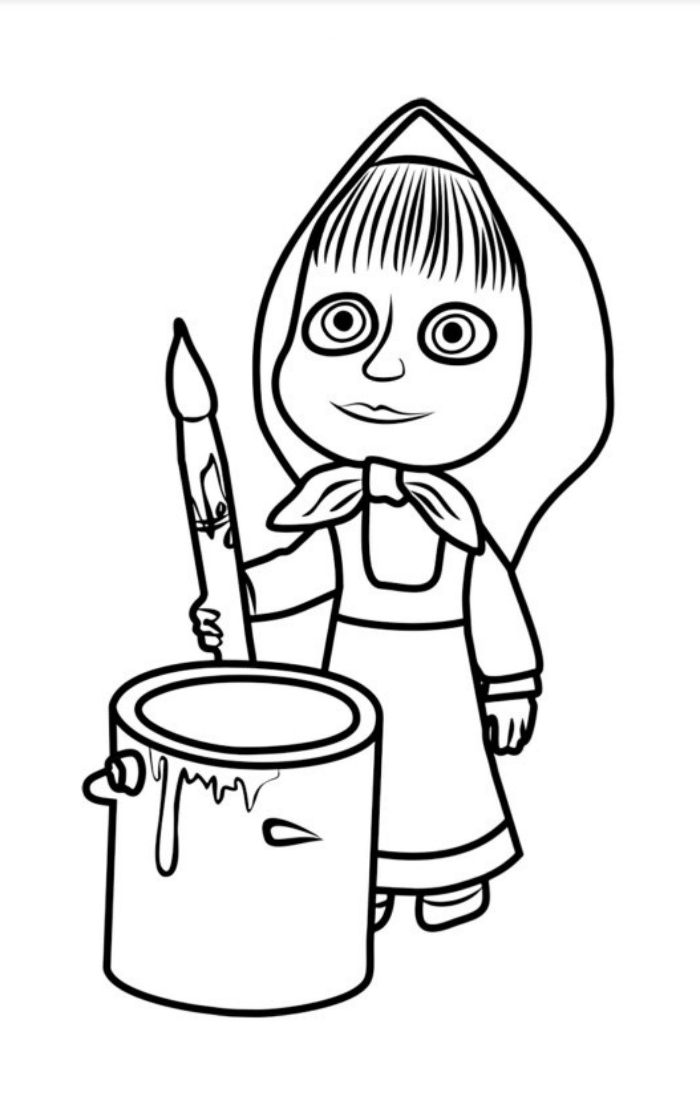 Maşa ile Koca Ayı Boyama Kitap Seti (2 Kitap)