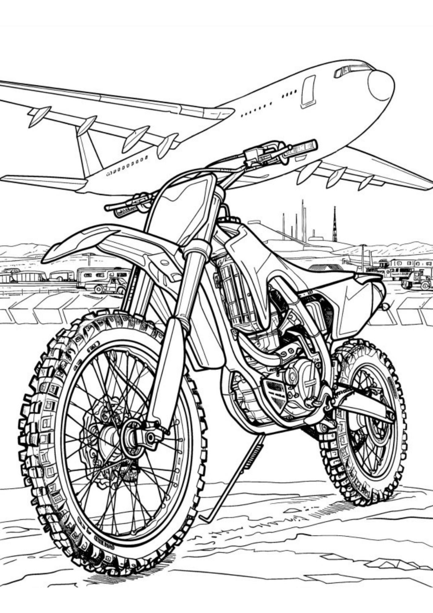 Motosiklet Boyama Kitap Seti (2 Kitap)