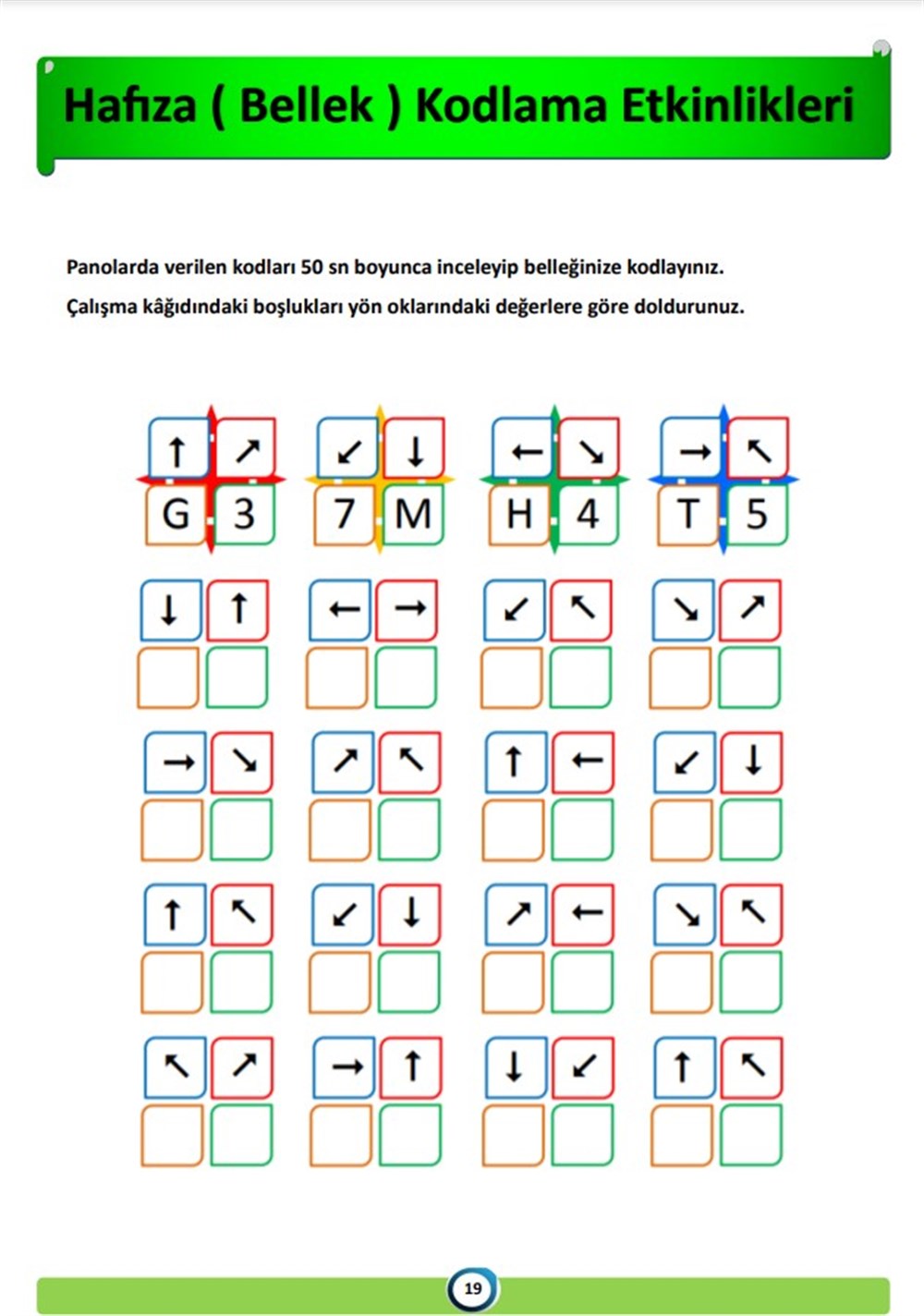 Okul Öncesi Adım Adım Kodlama Yaz-Sil Kitabı