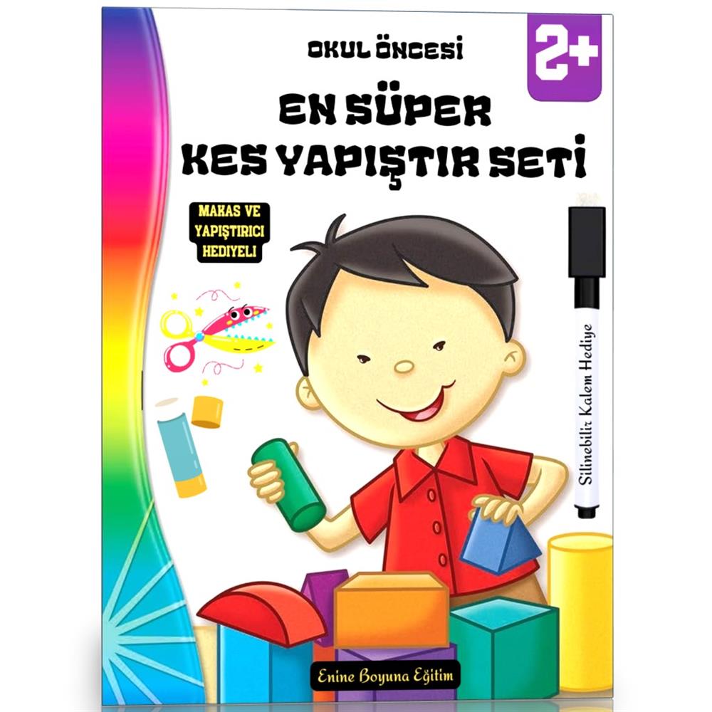Okul Öncesi En SÜper Kes Yapıştır Seti Laminasyonlu