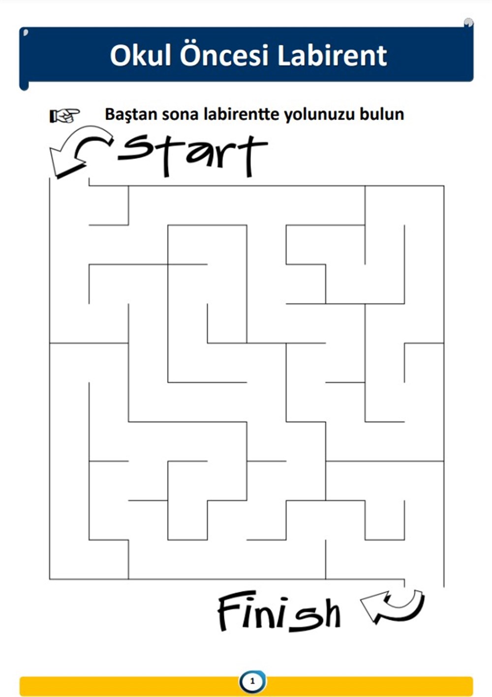 Okul Öncesi Labirent Kitabı (2-6 Yaş)