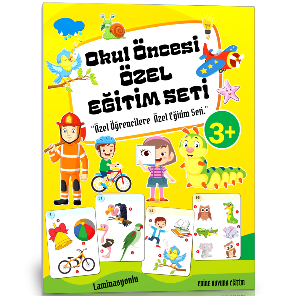 Okul Öncesi Özel Eğitim Seti (4 Süper Kitap Laminasyonlu)