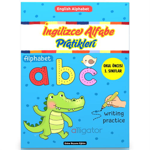 İngilizce Alfabe Pratikleri YAZ-SİL Kitabı (İngilizce Kelime Öğreten ...