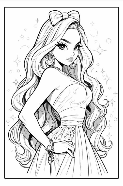 Kızlar İçin ANİME Boyama Kitabı (60 SÜPER Ötesi Boyamalar)