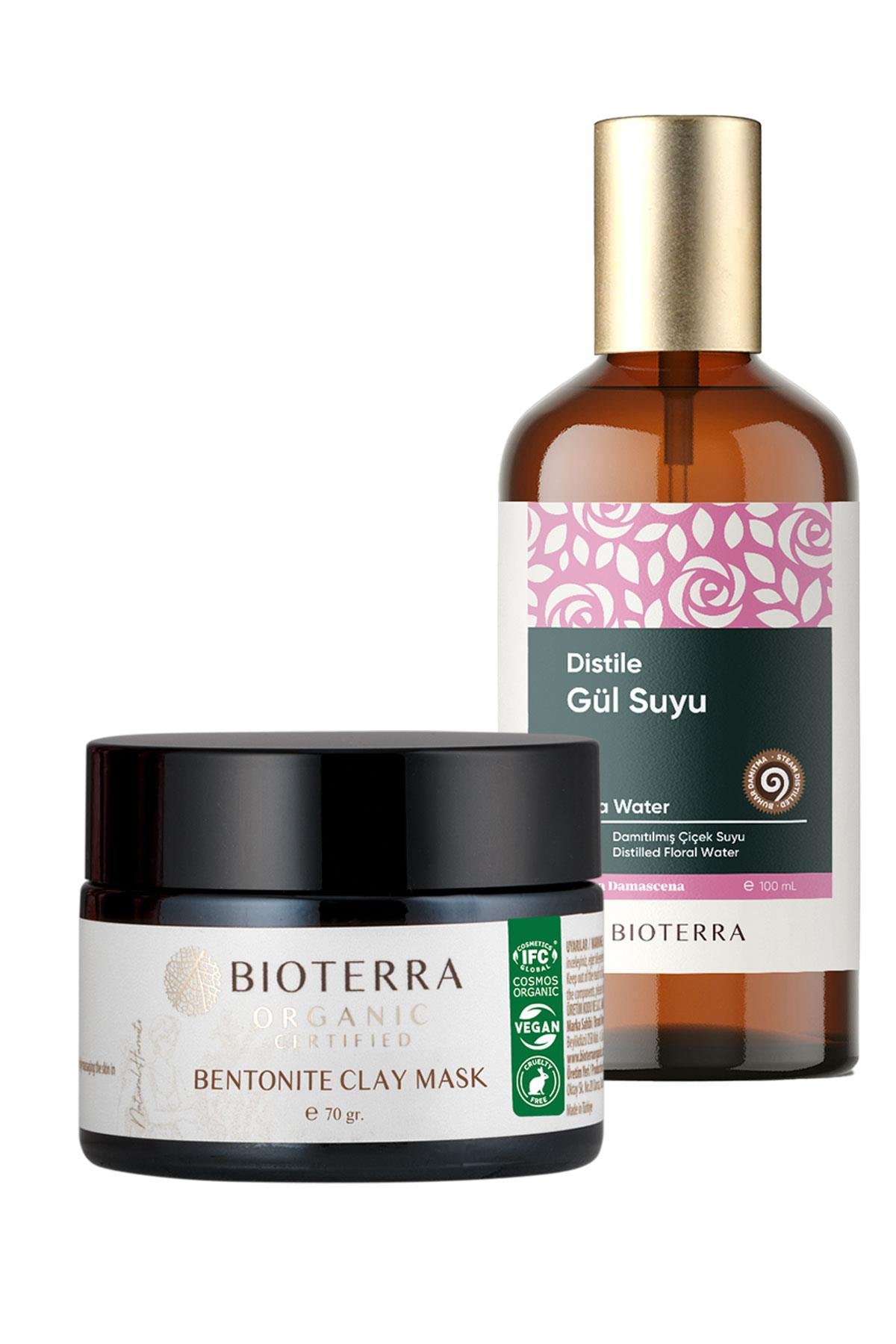 "Doğal Güzellik: Organik Gül Suyu ve Kil Maskesi Seti ile Kusursuz Cilt ...