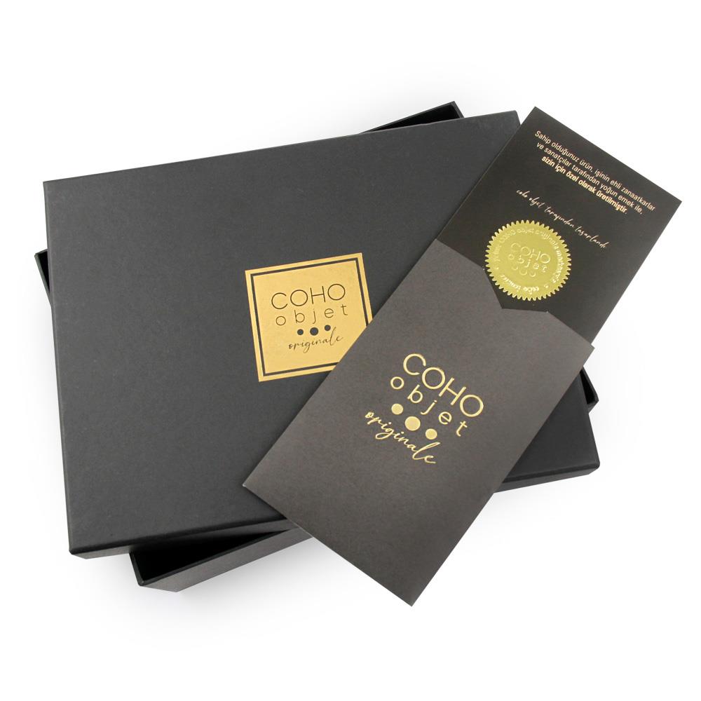 El Yapımı Seramik Altın Nazar Göz Dekoratif Obje | Coho Art