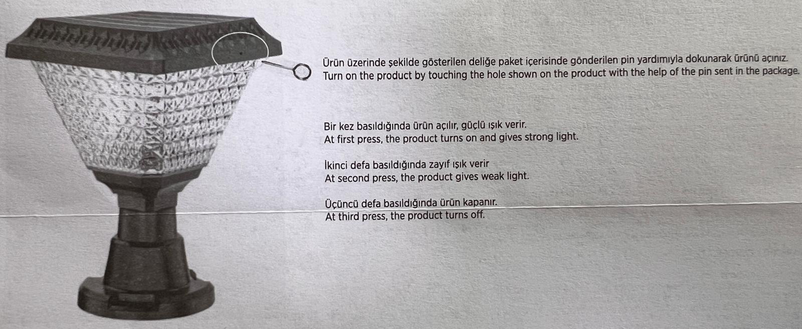 Cata Solar Set Üstü 30 Watt Beyaz Işık | elektrikdukani.com