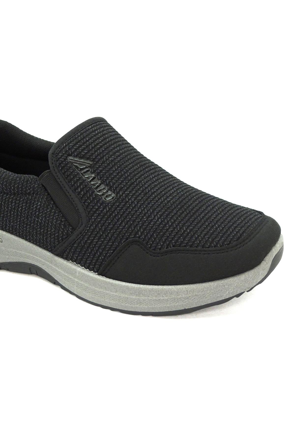 Letao Alba Erkek Siyah Kolay Giyim Bağsız Rahat Sneaker Günlük Ayakkabı