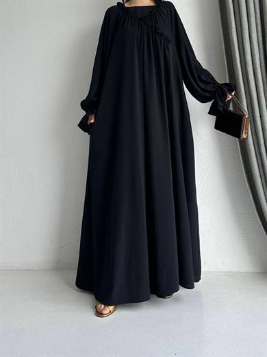 Siyah Burçin Elbise