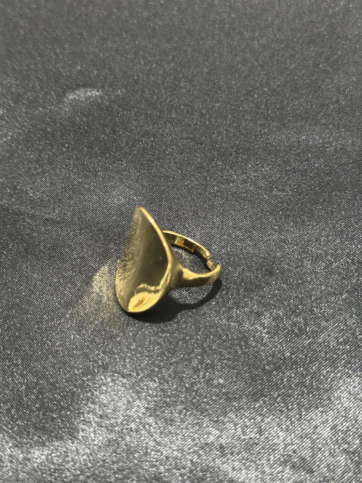 Gold Pinterest Tasarım Ayarlanabilir Yüzük