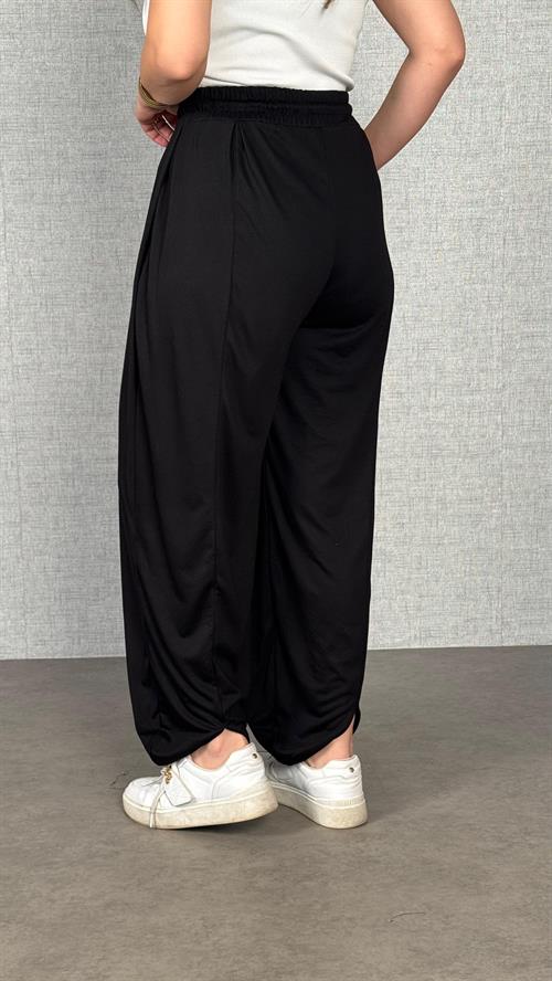 Rolin Siyah Modal Şalvar Pantolon