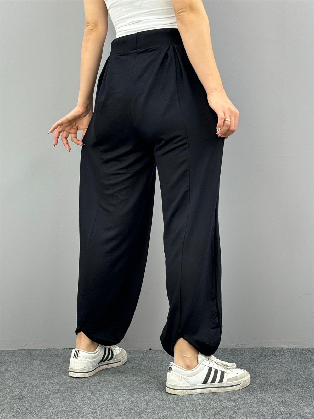 Oys Modal Siyah Şalvar Pantolon