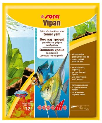 Sera Vipan Tropikal Balıklar İçin Pul Poşet Yem 12 Gr - 4001942001328