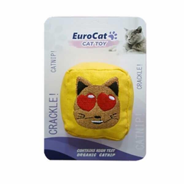 EuroCat Kedi Suratlı Küp Kedi Oyuncağı - 8681144191315