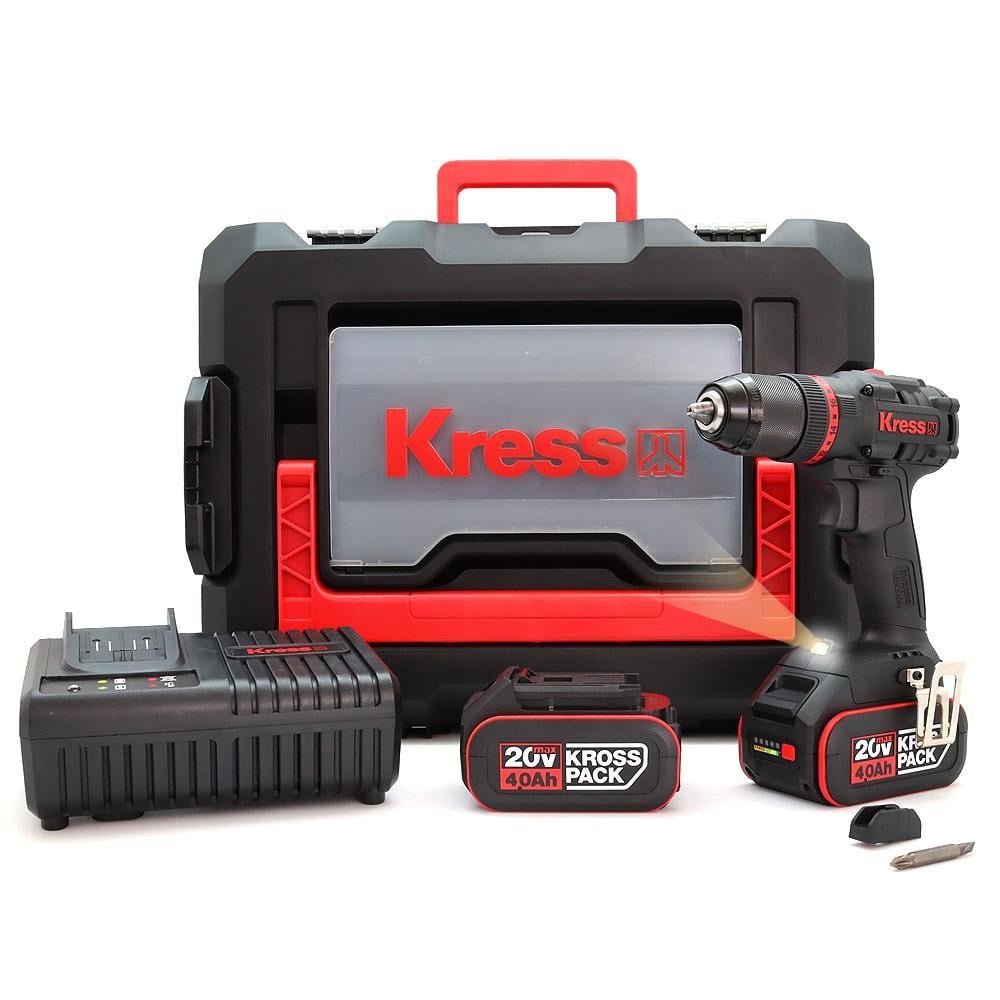 Kress KUC30 20Volt/4.0Ah Li-ion Çift Akülü Kömürsüz Profesyonel Şarjlı ...