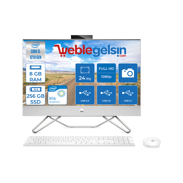 Hp Pro 240 G9 All In One Intel® Core™ i5 1235U 8GB 256GB SSD 23.8" FreeDos Aıo Masaüstü ...