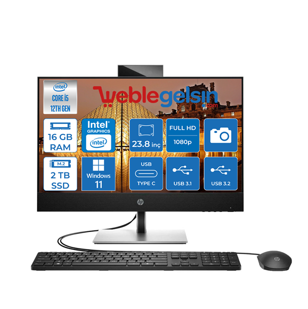 HP Proone 440 G9 Intel Core i5 12400T 16GB 1TB 2TB SSD Intel® UHD Graphics Windows 11 Home 23.8 ...