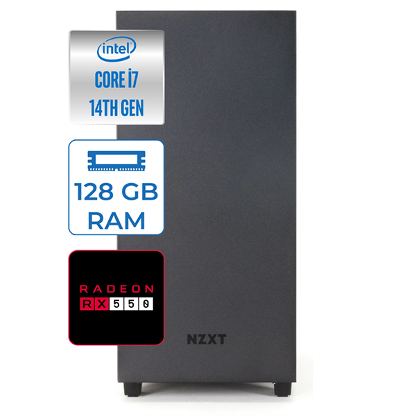 Zetta Airfly X6 Intel Core i7 14700K 128GB DDR5 Ram 2TB Nvme M.2 SSD 4GB RX550 Windows 11 Pro ...