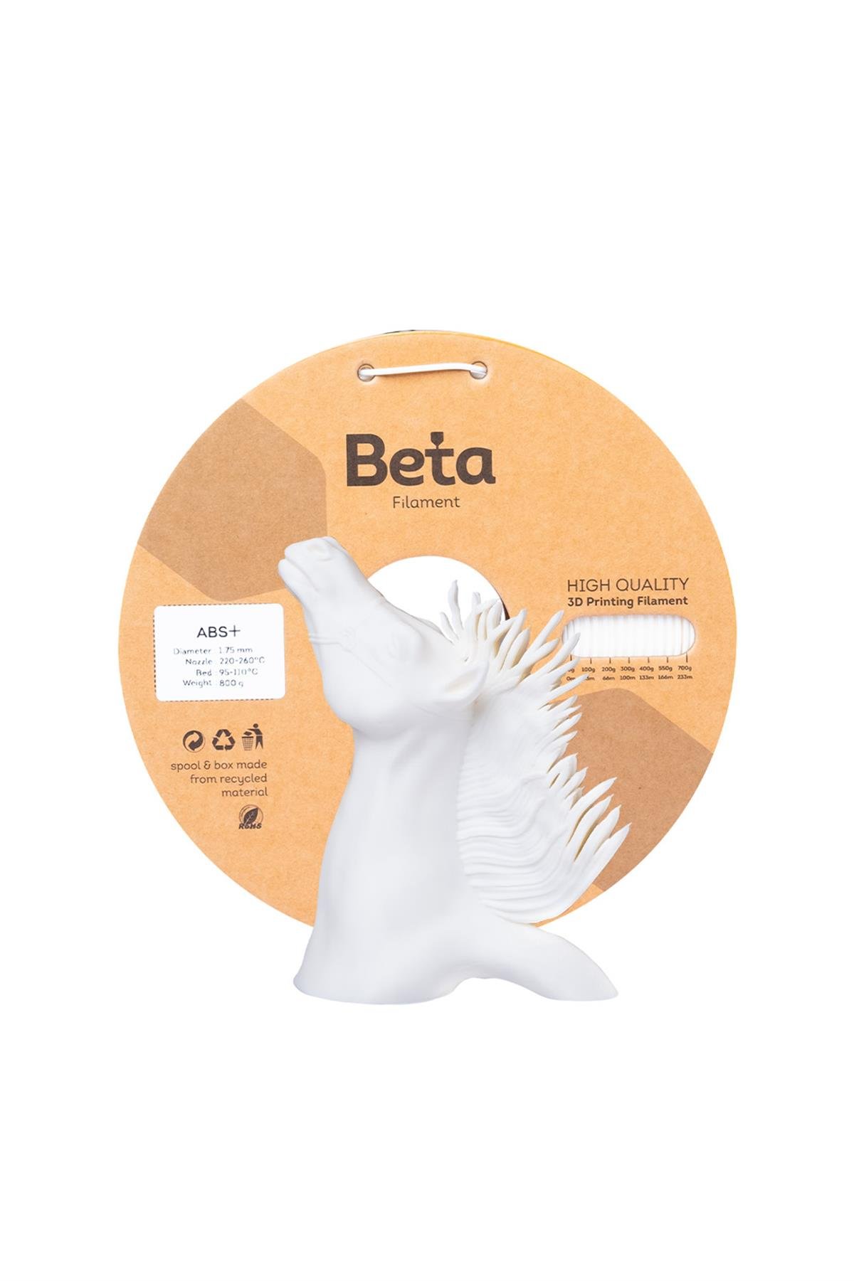 Beta ABS+ Filament White