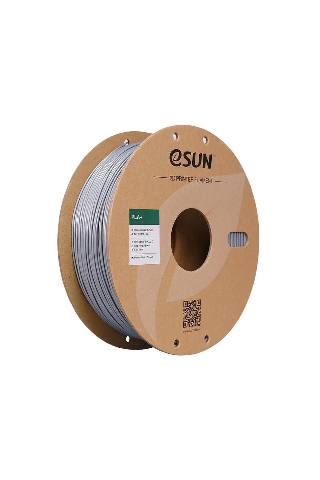 Esun PLA+ Filament Silver 1.75mm 1kg - 3D Teknomarket