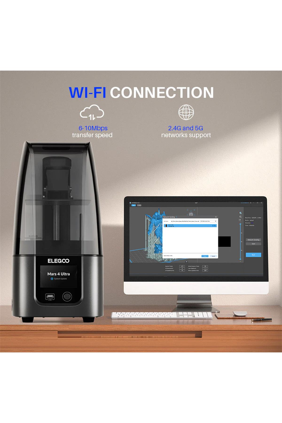 Elegoo Mars 4 Ultra 9K 3D Yazıcı