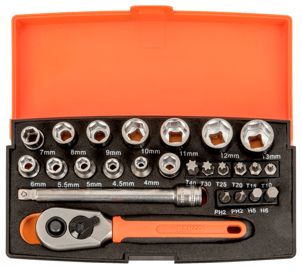 Bahco 25 Parça Lokma Takımı 1/4'' SL25