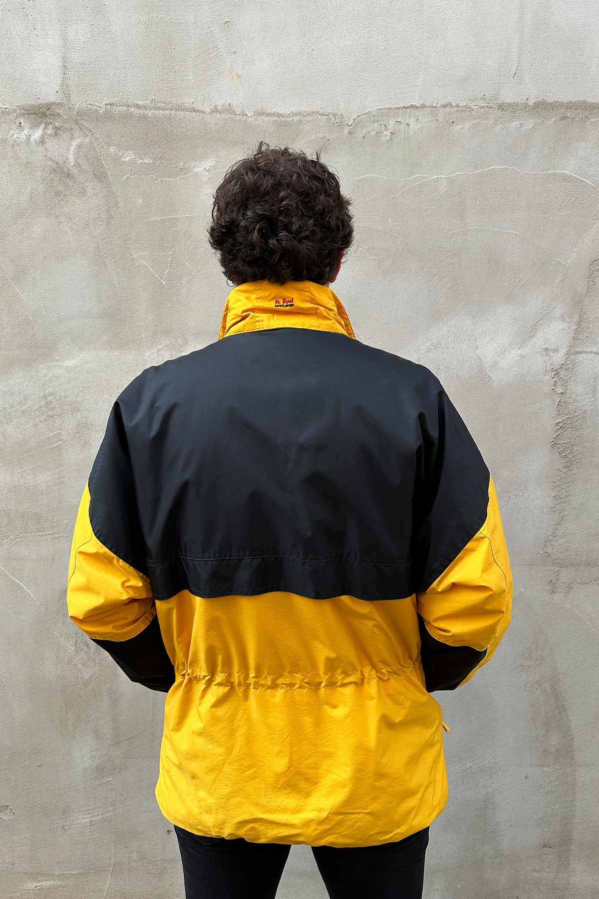 Vintage Outdoor Sarı Siyah Mont
